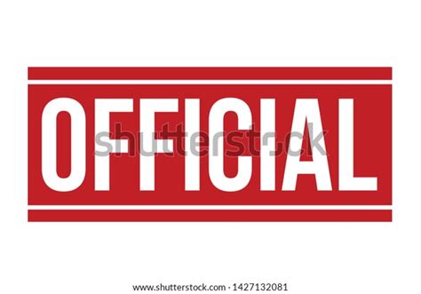 Official Rubber Stamp Red Official Stamp Stock Vector Royalty Free
