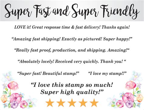 personalized address stamp custom return address stamp