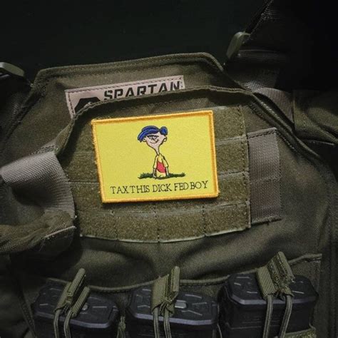 Rolf Tax This Dick Fed Boy Velcro Patch Morale Meme Fedboy