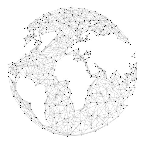 Premium Vector Abstract Polygonal Space Low Poly Planet Earth With