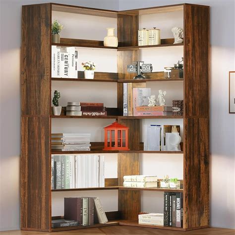 4 Ever Winner Tall Corner Bookshelf Industrial Corner