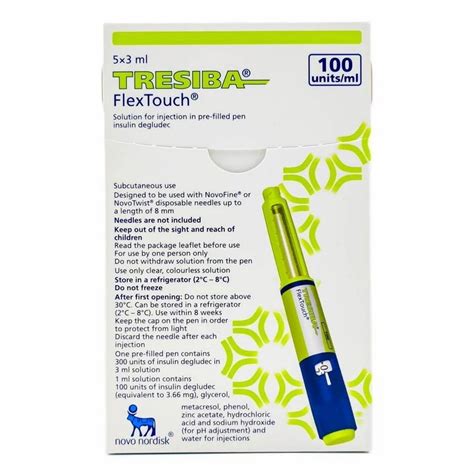 Tresiba Insulin Degludec 100iuml Flextouch At ₹ 1999piece Jaripatka