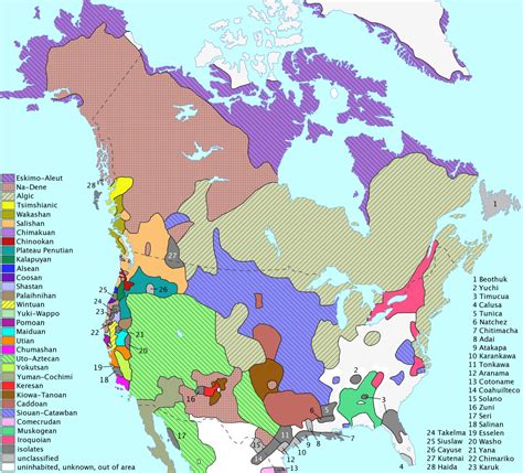 North Am Lang Before Colonization