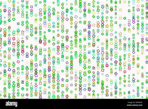 Color Abstract Square Rectangle Pattern Generative Art Background Vector Illustration Graphic