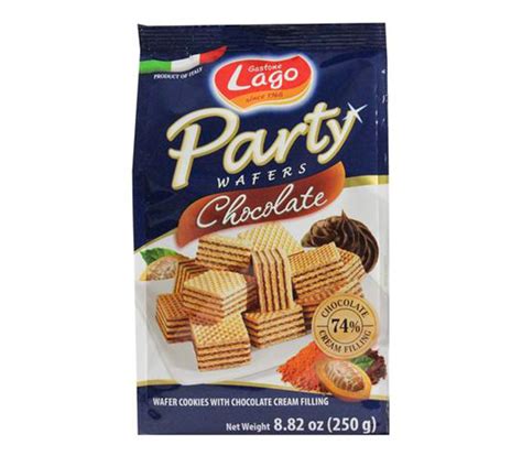 Gastone Lago Party Wafers Chocolate Cream Filling 882 Oz