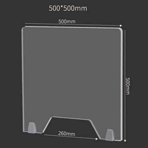 Cyd 5050cm Acrylic Desk Partition Screen Privacy Vicedeal