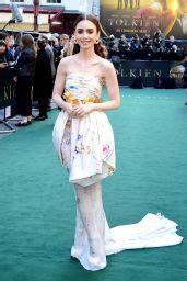Lily Collins Tolkien Premiere In London • Celebmafia
