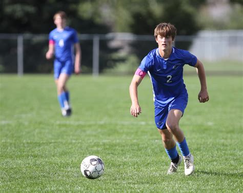 Grant Lunde Blue Jay Soccer Posts Shutout Against Bismarck High Jamestown Sun News Weather