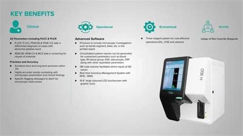 Semi Automatic Erba H360 Automated 3 Part Hematology Analyzer For Laboratory User Input Touch