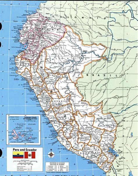 Detailed Map Of Peru And Ecuador By Cameron J Nunley On Deviantart