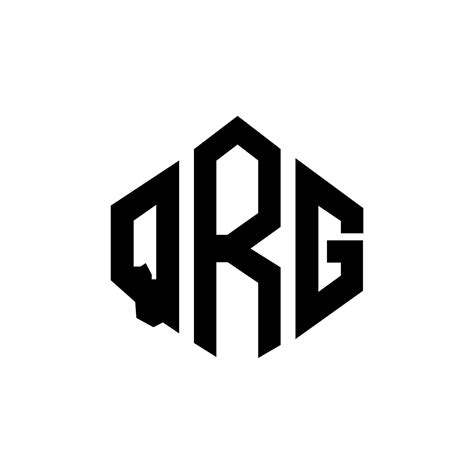 Qrg Letter Logo Design With Polygon Shape Qrg Polygon And Cube Shape Logo Design Qrg Hexagon