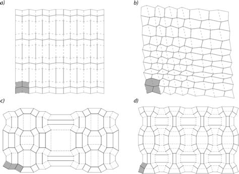 Crease Patterns Obtainable Within The Explorative Design Framework A