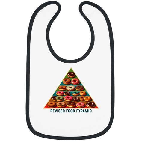 donut food pyramid revised food pyramid donuts bibs sold by