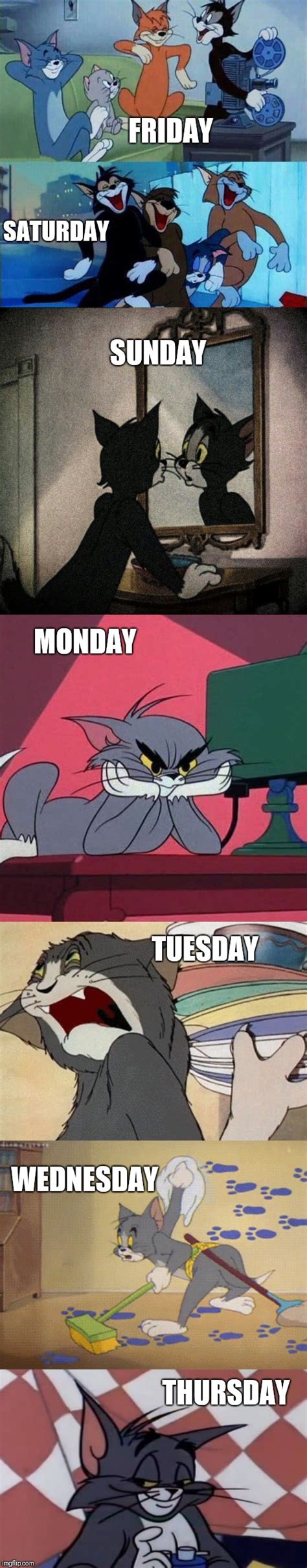 How Each Day Feels Imgflip