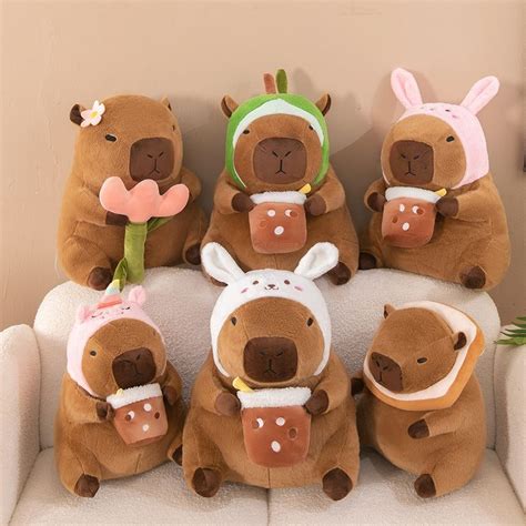2025 New Style Transformed Kapibara Kapi Capybara Doll Doll Plush Toy Cute Ugly Cute T
