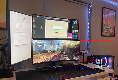 What Is The Easiest Way To Mount 2x 27 Inch Screens In The Red Boxes I