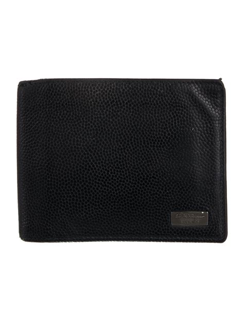 Salvatore Ferragamo Leather Wallet Blue Wallets Accessories