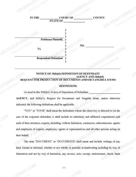Deposition Summary Formats