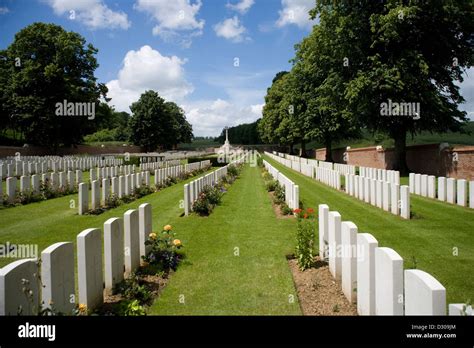 Ancre British Cemetery At Beaumont Hamel On The Somme Containing 1205