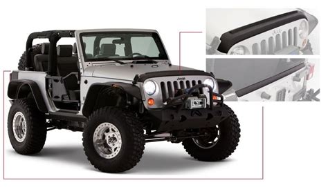 Bushwacker 07 18 Jeep Wrangler Trail Armor Hood And Tailgate Protector