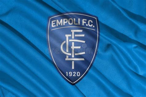 Empoli Fc Background Selective Focus Flag Logo Texture Italian Serie A