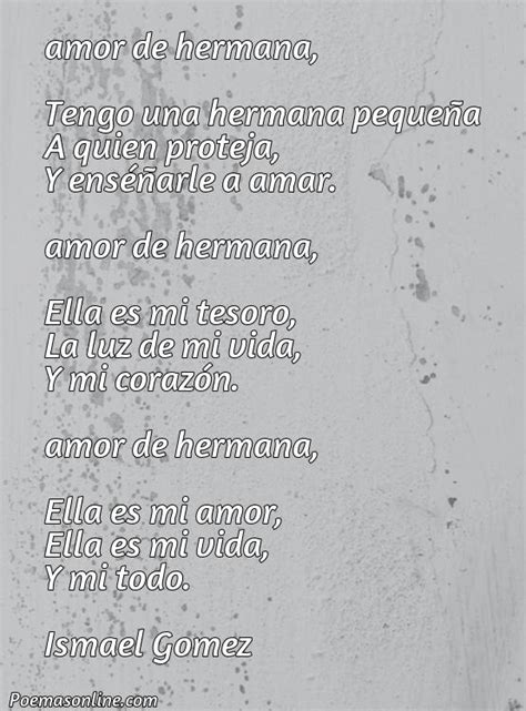 Cinco Poemas para Hermana Pequeña Poemas Online
