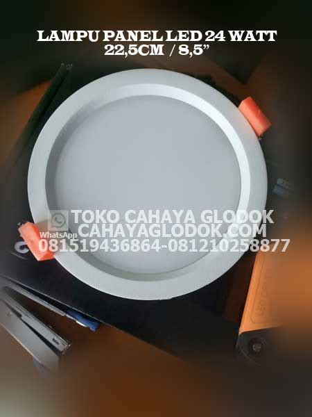 Jual Lampu Panel Downlight LED Watt Bulat Inbow Cahaya Glodok