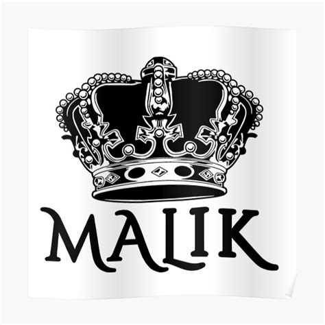 Malik Poster For Sale By Mbgraphikdesign Redbubble