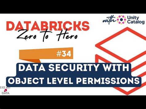 Managing Object Level Security In Unity Catalog A Comprehensive Guide Galaxyai Galaxyai