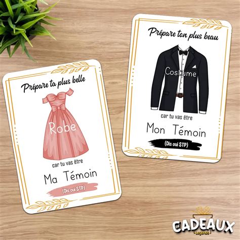 Carte Annonce Témoin De Mariage Tu Vas être Mon Ou Ma Témoin