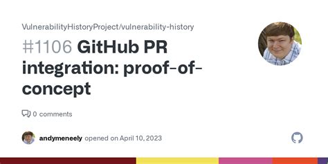 Github Pr Integration Proof Of Concept · Issue 1106