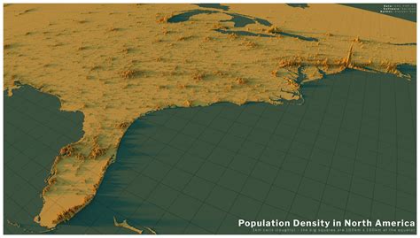 Detailed ‘spike Maps Show Worlds Population Clusters