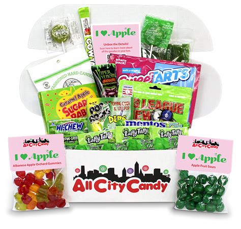 I ️ Apple Candy Assortment Box Mega Curated Collection Shipped All