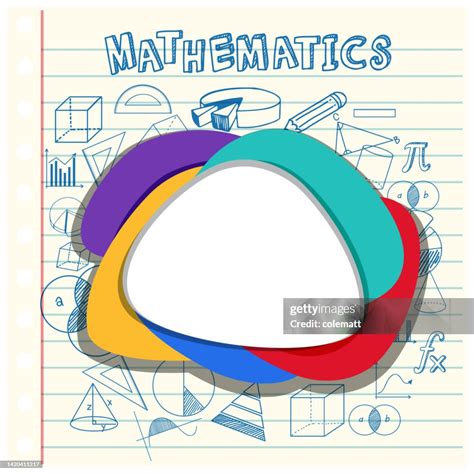 Blank Math Template With Math Tools And Elements High Res Vector