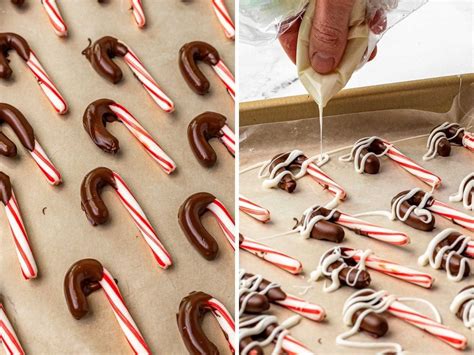 Chocolate Dipped Candy Canes Recipe Dinner Then Dessert