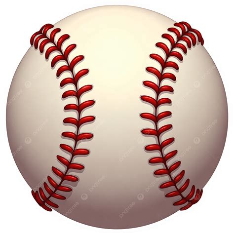 Béisbol Con Diseño De Pegatina Con Costuras Rojas Png Dibujos