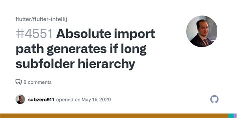 Absolute Import Path Generates If Long Subfolder Hierarchy · Issue