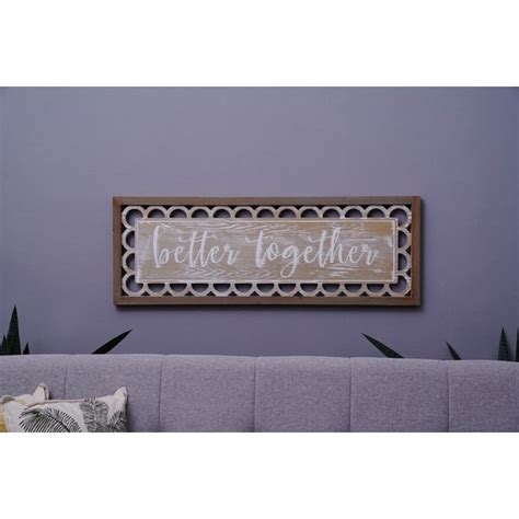 Buy Cassy Better Together Wall Decor Brown 113x40cm Online In Uae