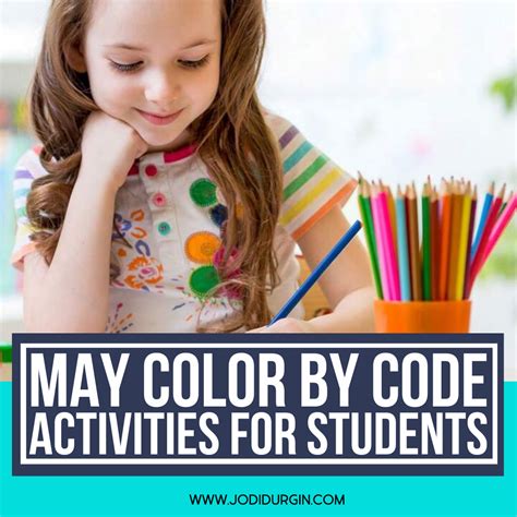 May Coloring Elementary Color By Code Activities For 2025 Teaching