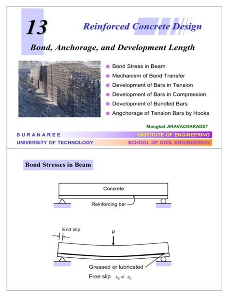 Bond Anchorage And Development Length