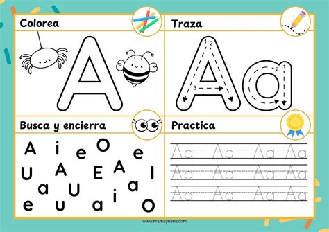 Fichas De Trabajo Y Puzzles Las Vocales Mamá Y Nené Maternidad Y