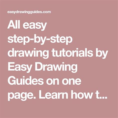All Drawing Guides Drawing Tutorial Drawing Tutorial Easy Guided