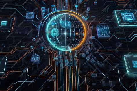 Digital Brain Connected To Data Center Artificial Intelligence Concept Cuttingedge Technology