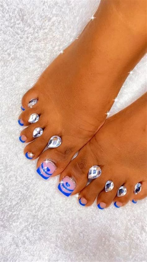 Blue Toe Nails Ideas In 2024 Acrylic Toe Nails Toe Nails Blue Toe Nails