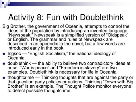 Ppt 1984 George Orwell Powerpoint Presentation Free Download Id