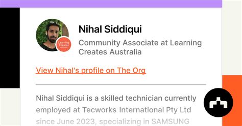 Nihal Siddiqui Community Associate At Learning Creates Australia
