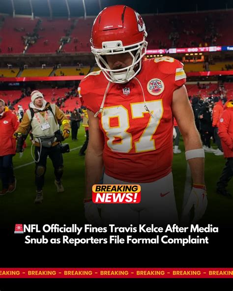 Kansas Travis Kelce Has Officially Been Punished By The Nfl After