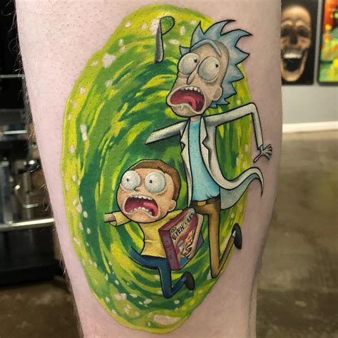 Rick And Morty Portal Tattoo