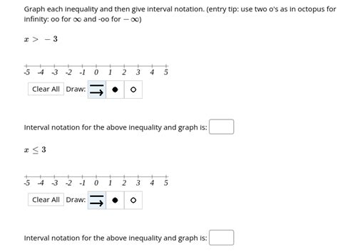 Solved Graph Each Inequality And Then Give Interval Chegg Com
