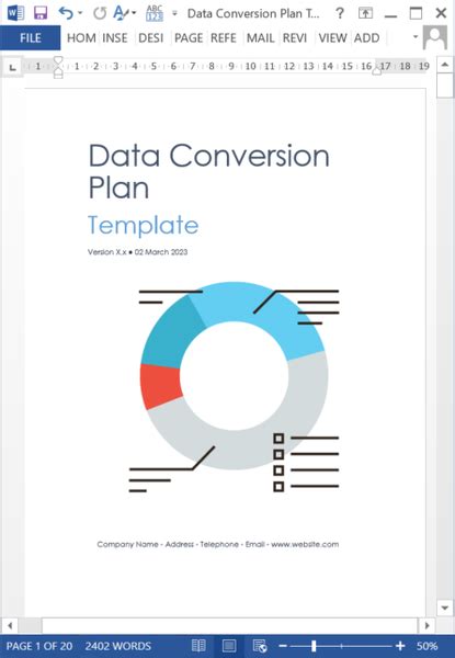 Data Conversion Plan Template Klariti Template Shop
